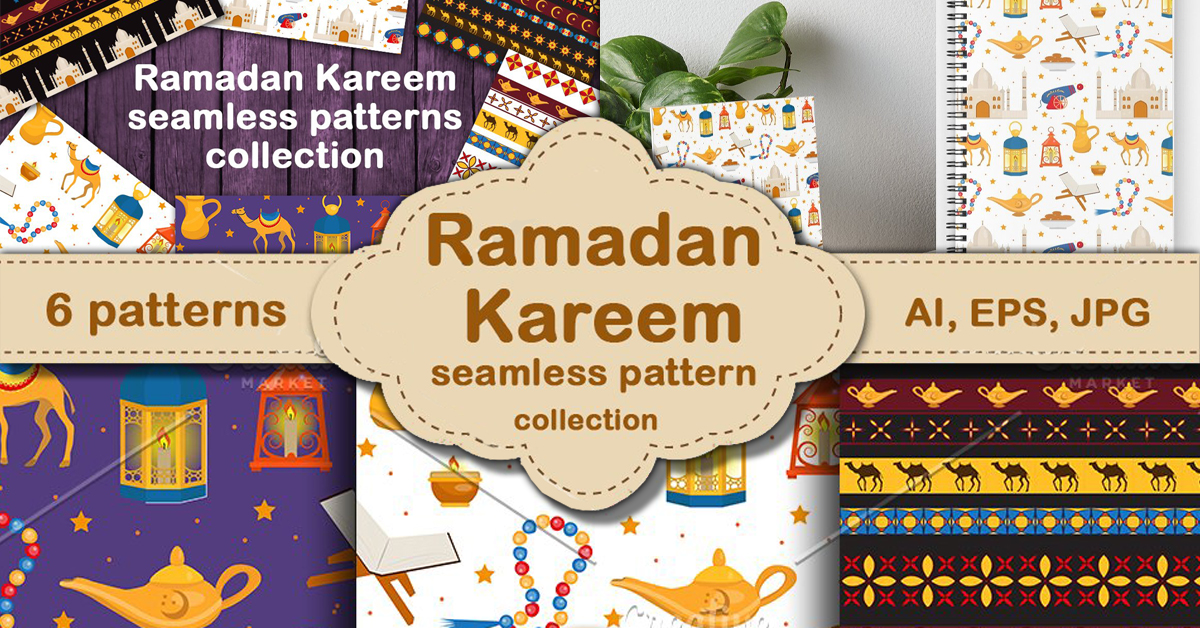 Ramadan Kareem Pattern Collection – MasterBundles