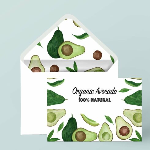 Watercolor Avocado Clipart, Bundle, Vegan Healthy Food Art | Master Bundles