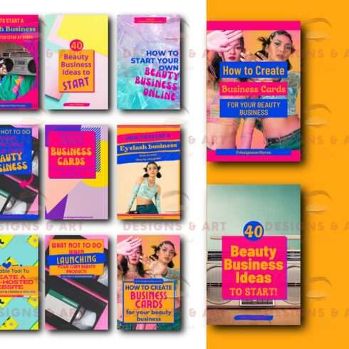 50 Retro Pinterest Templates | Master Bundles