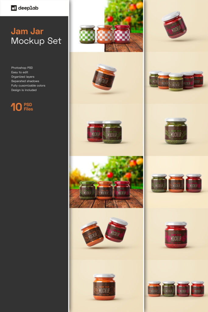 Jam Jar Mockup Set | Label Design – MasterBundles