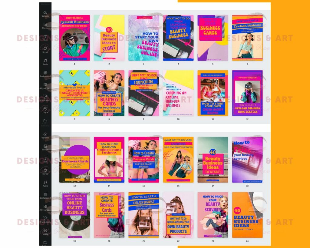 50 Retro Pinterest Templates – MasterBundles
