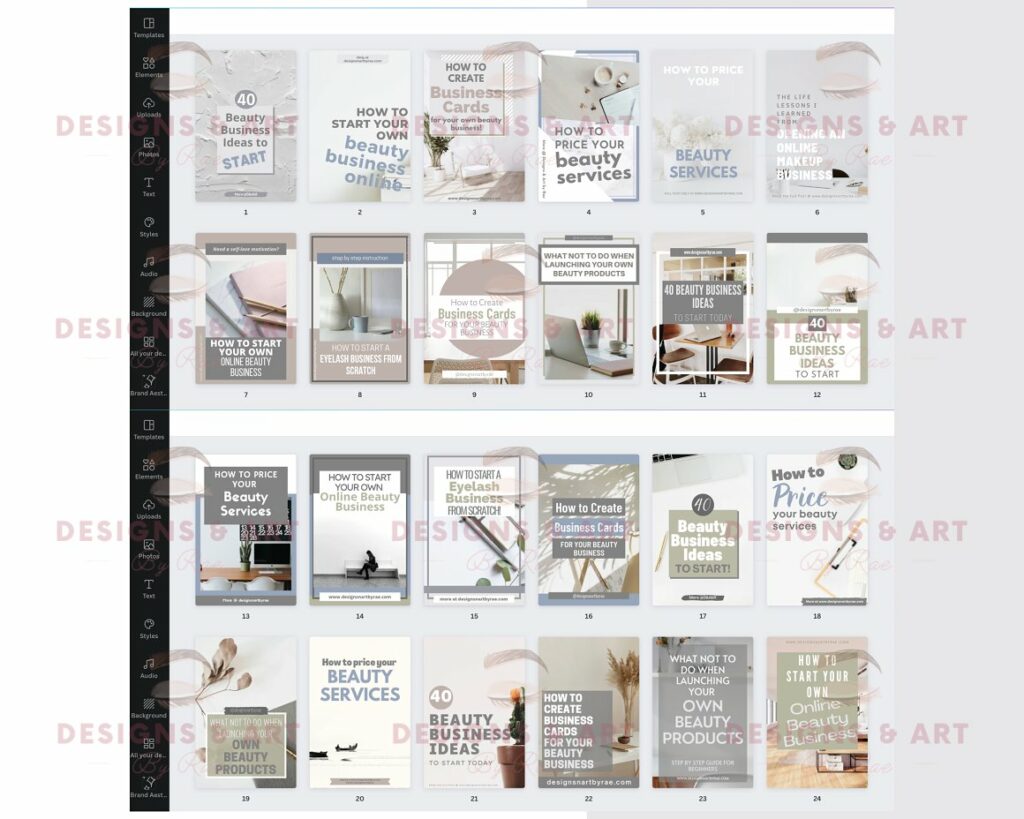 50 Minimalist Pinterest Templates – MasterBundles