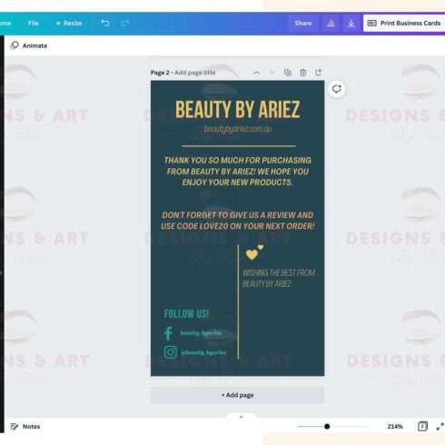 Modern Portrait Thank You Cards | Master Bundles