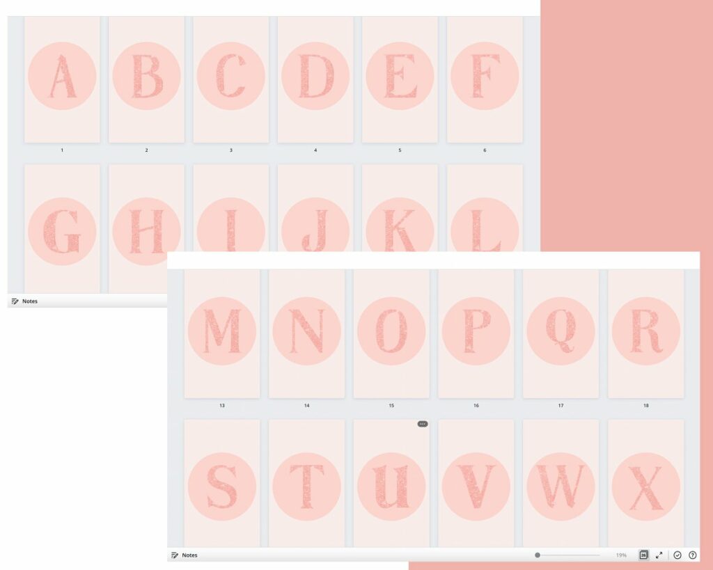 Pink Glitter Alphabet IG Highlights – MasterBundles