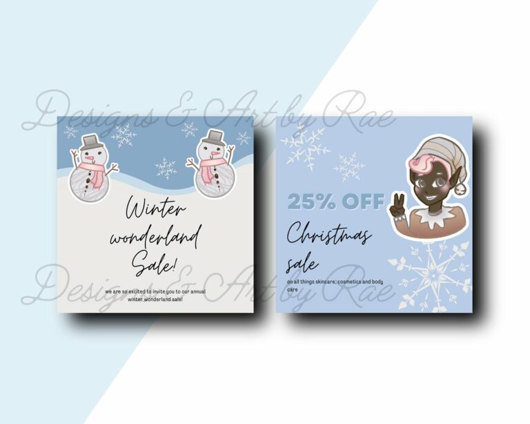 Winter Wonderland IG Post Templates – MasterBundles