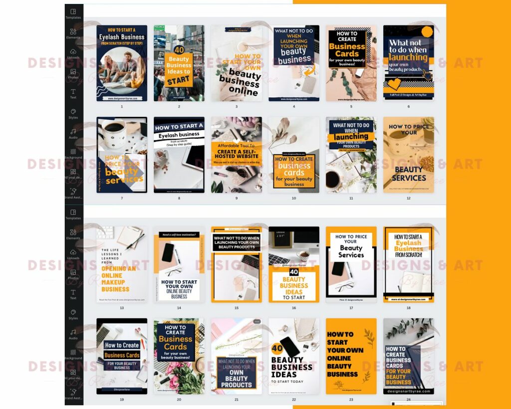 50 Modern Pinterest Templates – MasterBundles