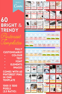 Trendy Bright Pinterest Templates – MasterBundles