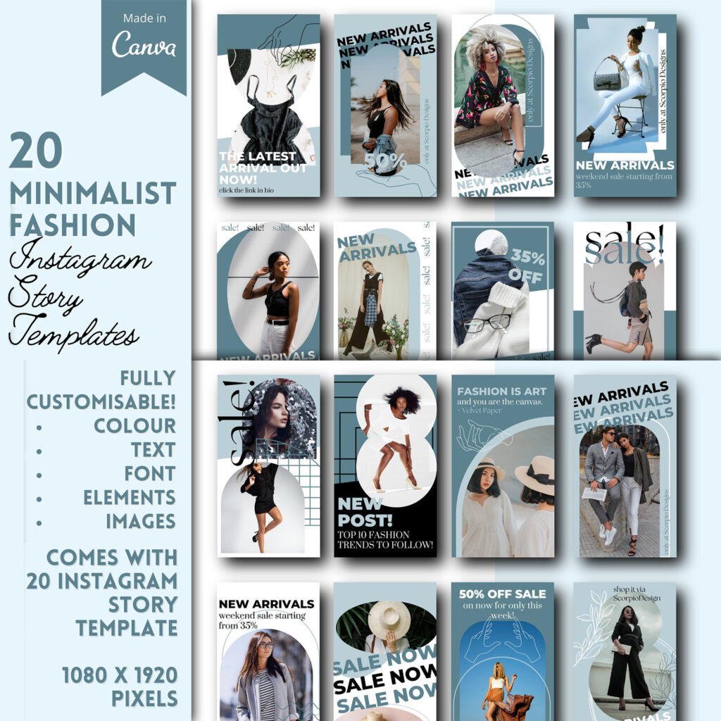 Minimalist Fashion IG Story Template – MasterBundles