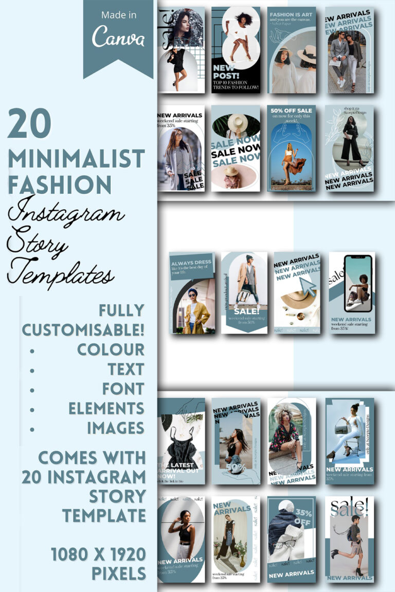 Minimalist Fashion IG Story Template – MasterBundles