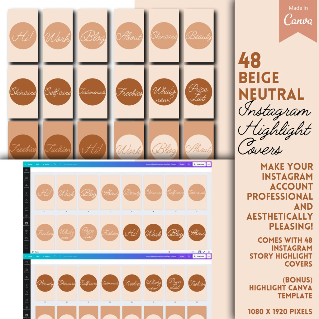 Neutral Instagram Highlight Icons – MasterBundles