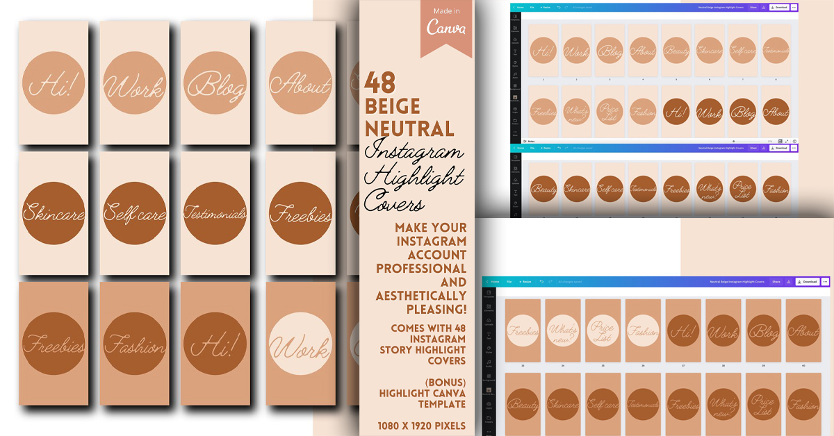 Neutral Instagram Highlight Icons – MasterBundles