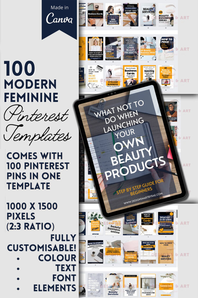 100 Modern Pinterest Templates – MasterBundles