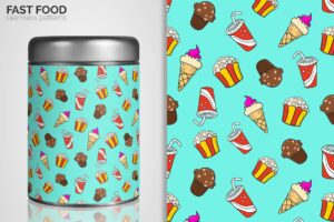 Fast Food Seamless Patterns – MasterBundles