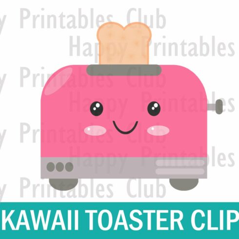 Kawaii Toaster Clipart I Bread Toaster Clipart Graphics | Master Bundles
