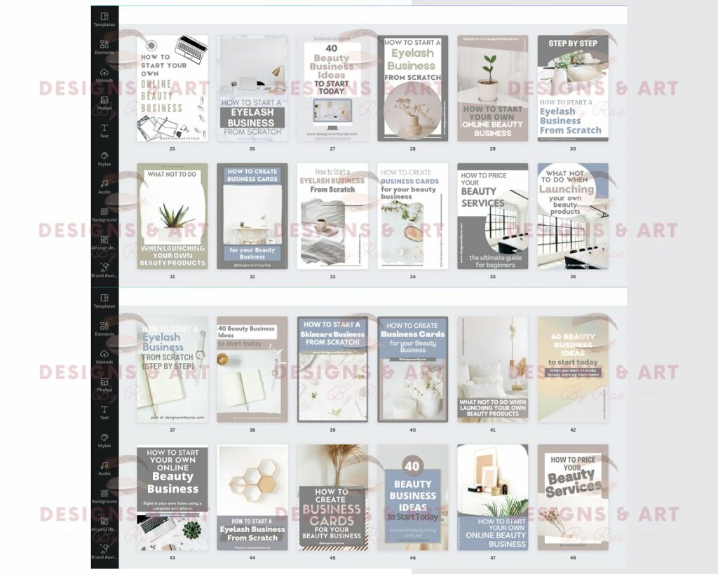 50 Minimalist Pinterest Templates – MasterBundles