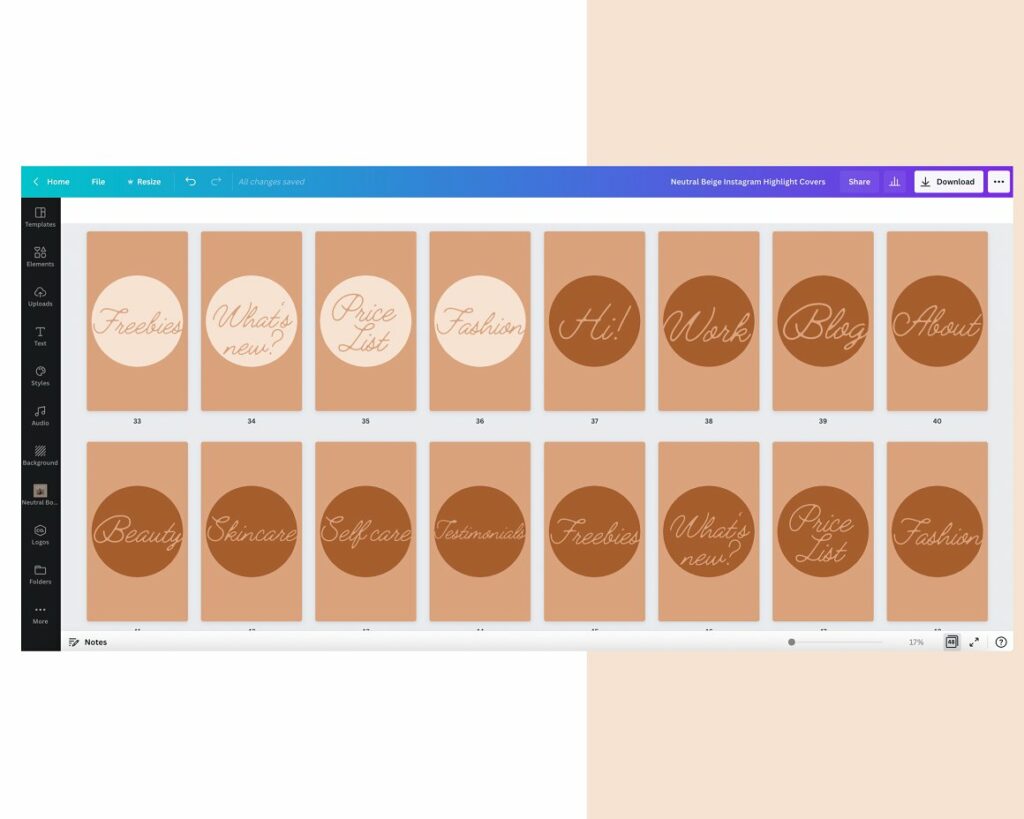 Neutral Instagram Highlight Icons – MasterBundles