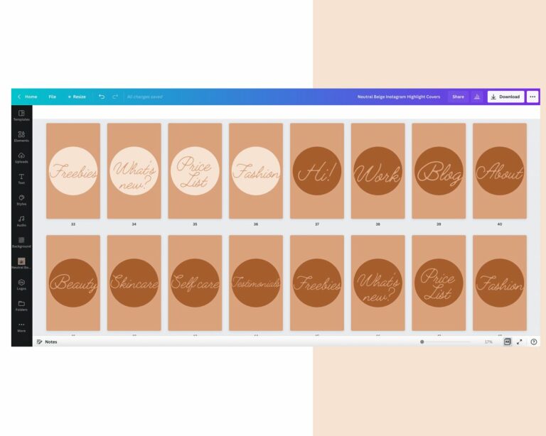 Neutral Instagram Highlight Icons – MasterBundles