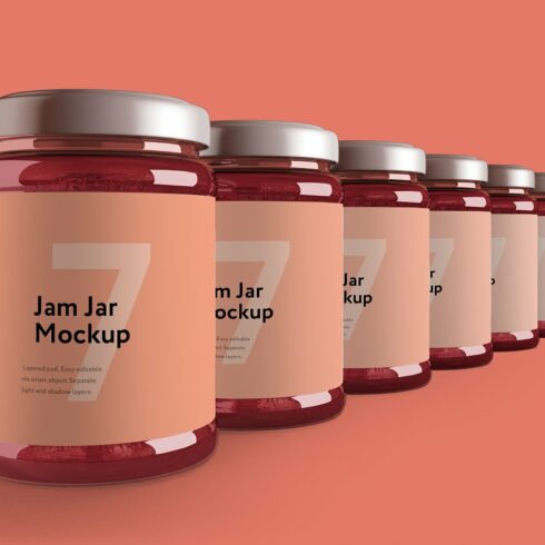 Jam Jar Mockup | Master Bundles