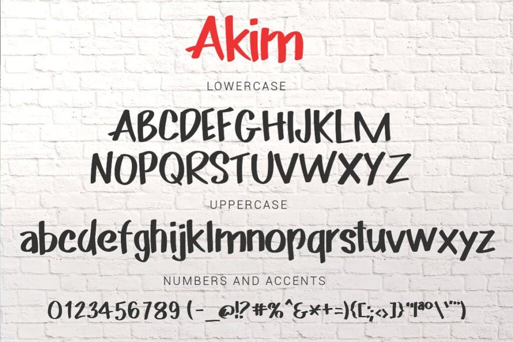 Akim Marker Typeface – MasterBundles