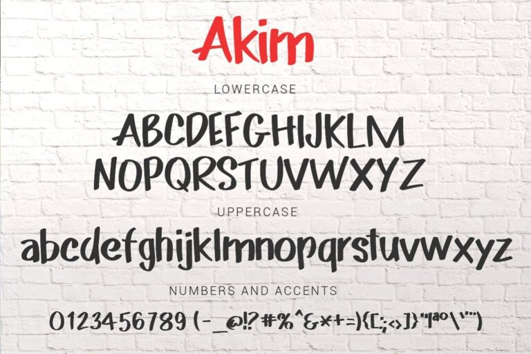 Akim Marker Typeface – MasterBundles