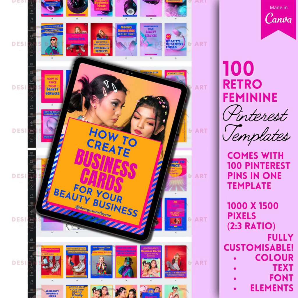 50 Retro Pinterest Templates – MasterBundles