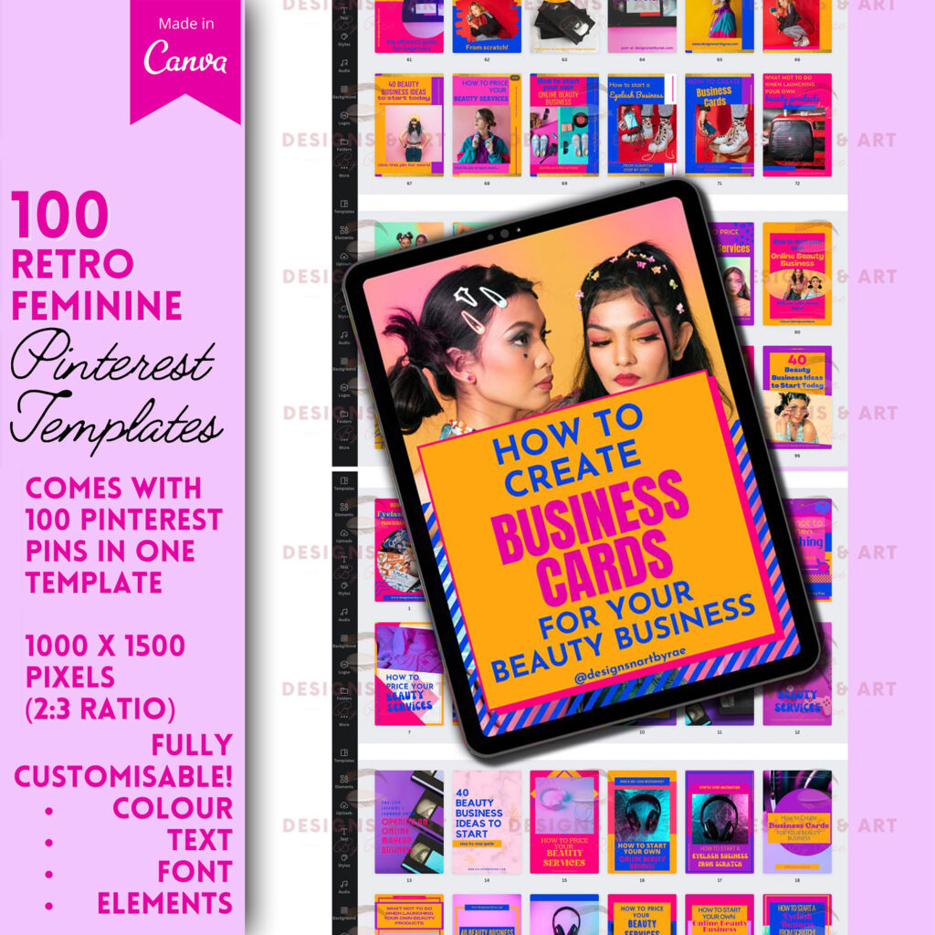 100 Retro Pinterest Templates – MasterBundles