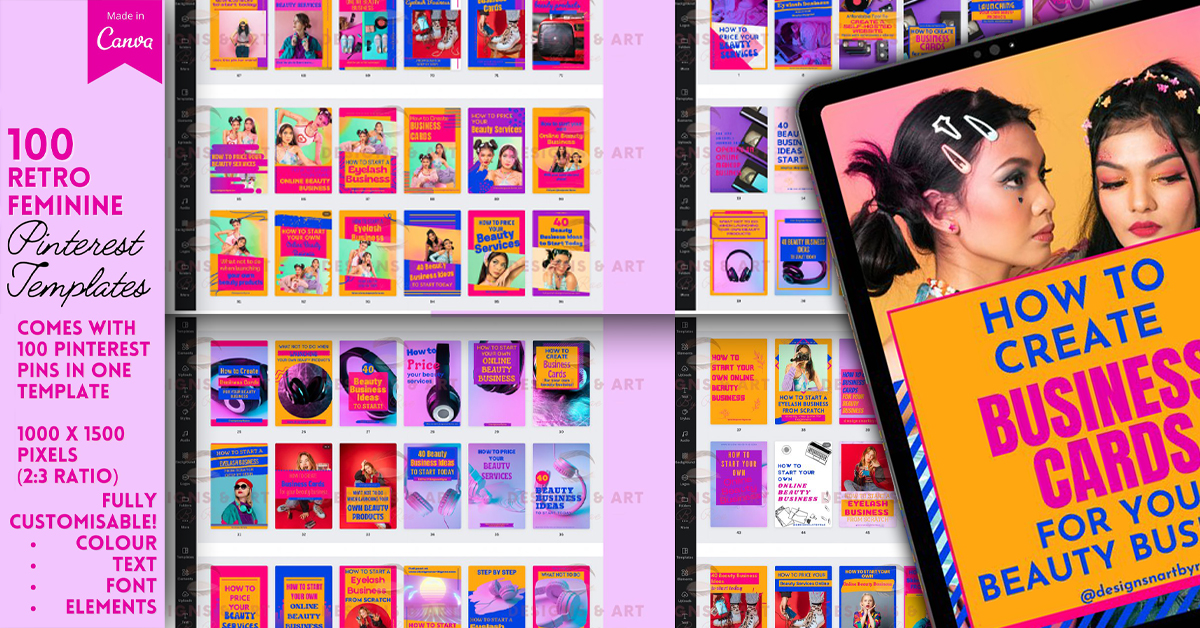 100 Retro Pinterest Templates – MasterBundles