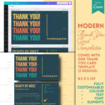 Modern Thank You Card Template – MasterBundles