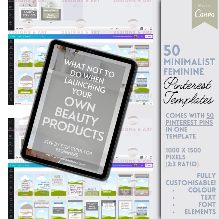 50 Minimalist Pinterest Templates – MasterBundles