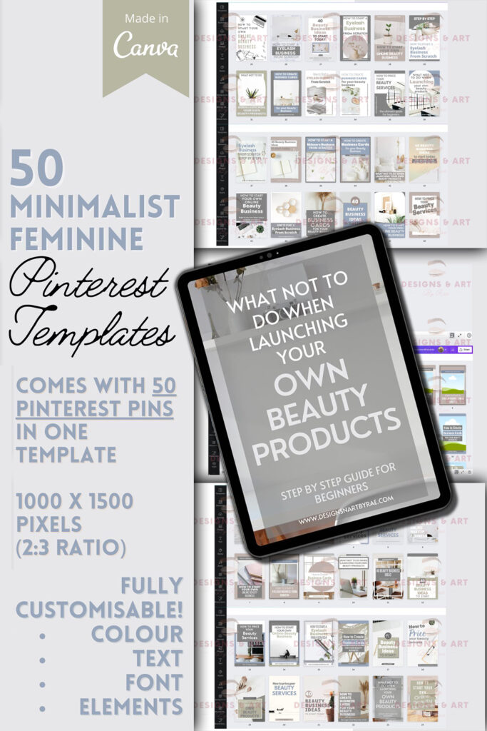50 Minimalist Pinterest Templates – MasterBundles