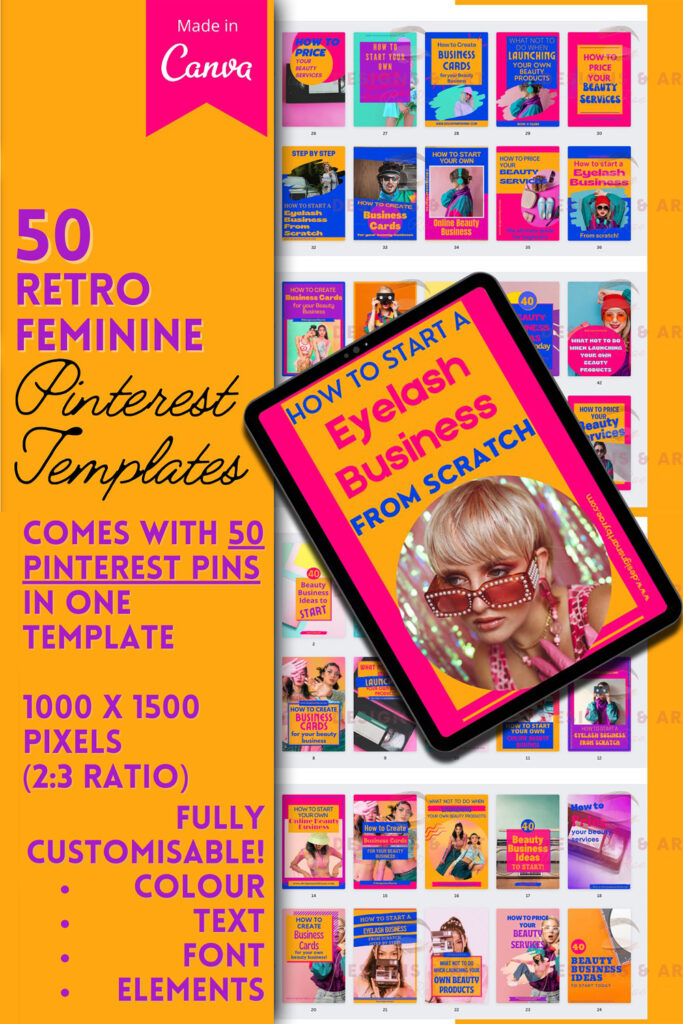 50 Retro Pinterest Templates – MasterBundles