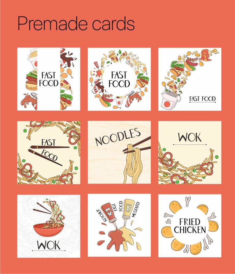 Fast Food Vector Collection – MasterBundles