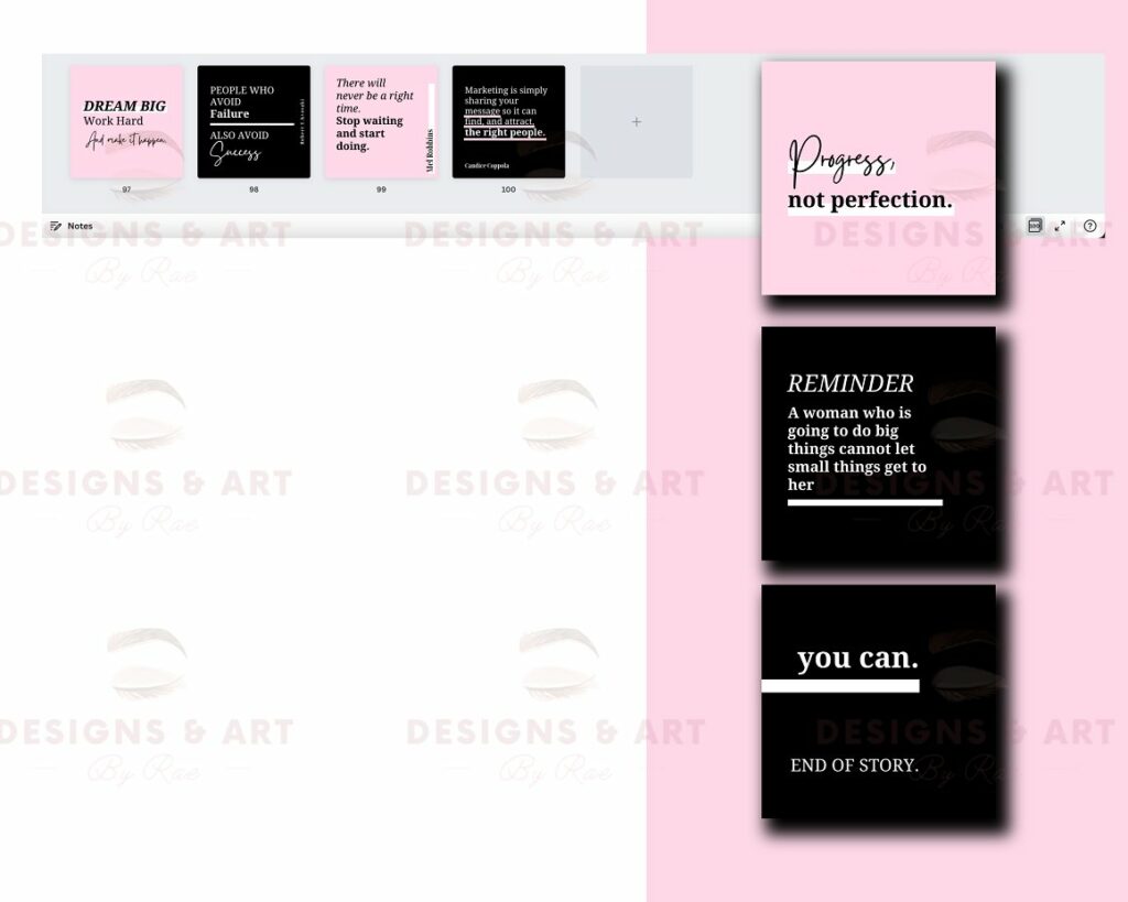 100 Pink And Black IG Post Quotes – MasterBundles