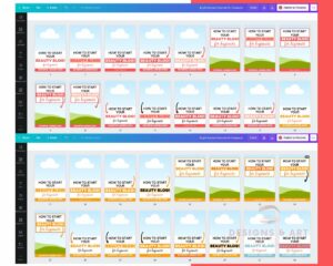 Trendy Bright Pinterest Templates | MasterBundles