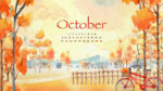 Free Fall October Calendar – MasterBundles
