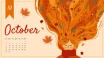 Free Cute October Calendar – MasterBundles