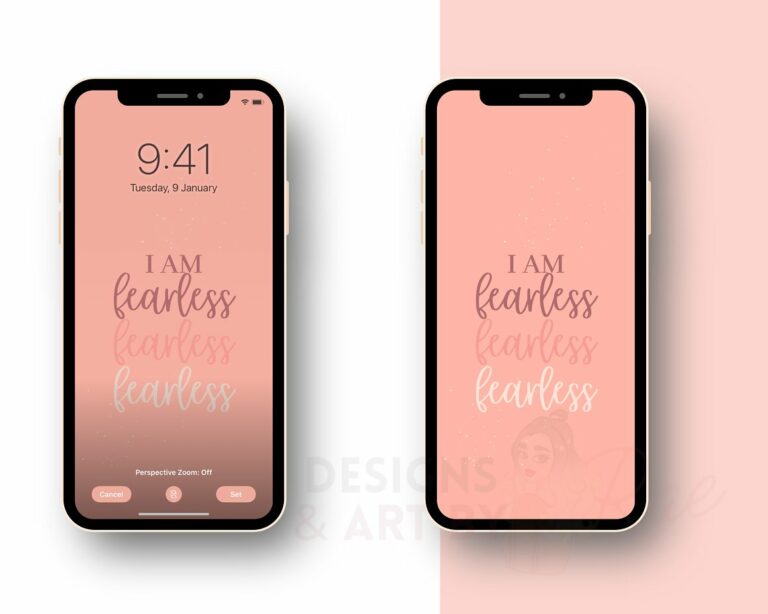 Cute Affirmations Phone Wallpaper – MasterBundles