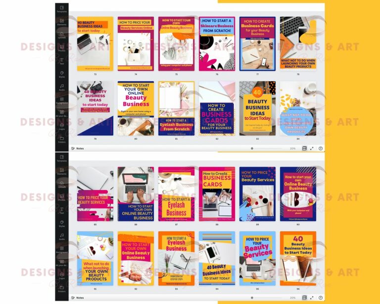 100 Abstract Pinterest Templates – MasterBundles