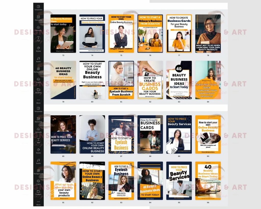 100 Modern Pinterest Templates – MasterBundles