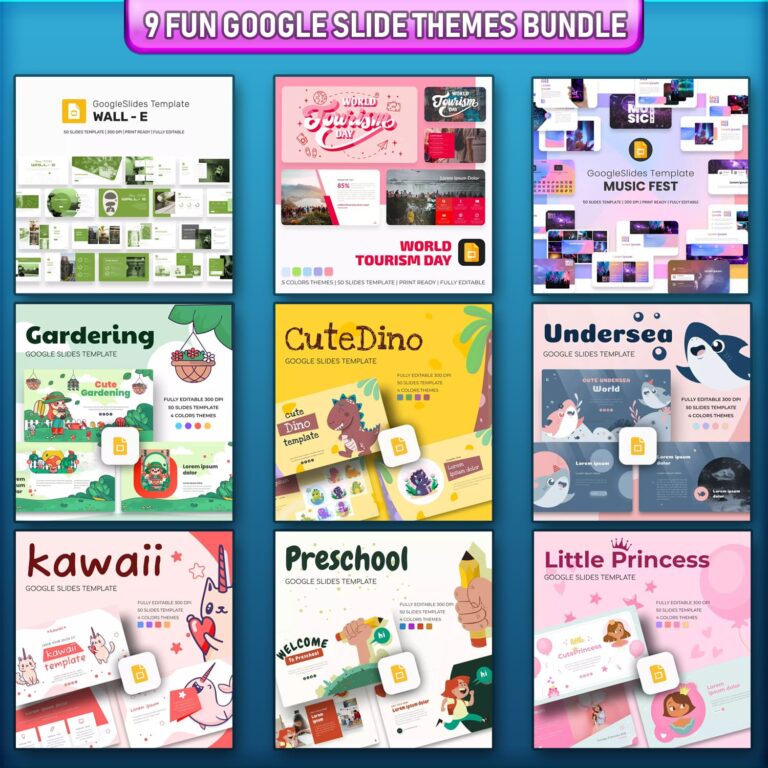 Elementary School Teacher Google Slides Theme | Master Bundles