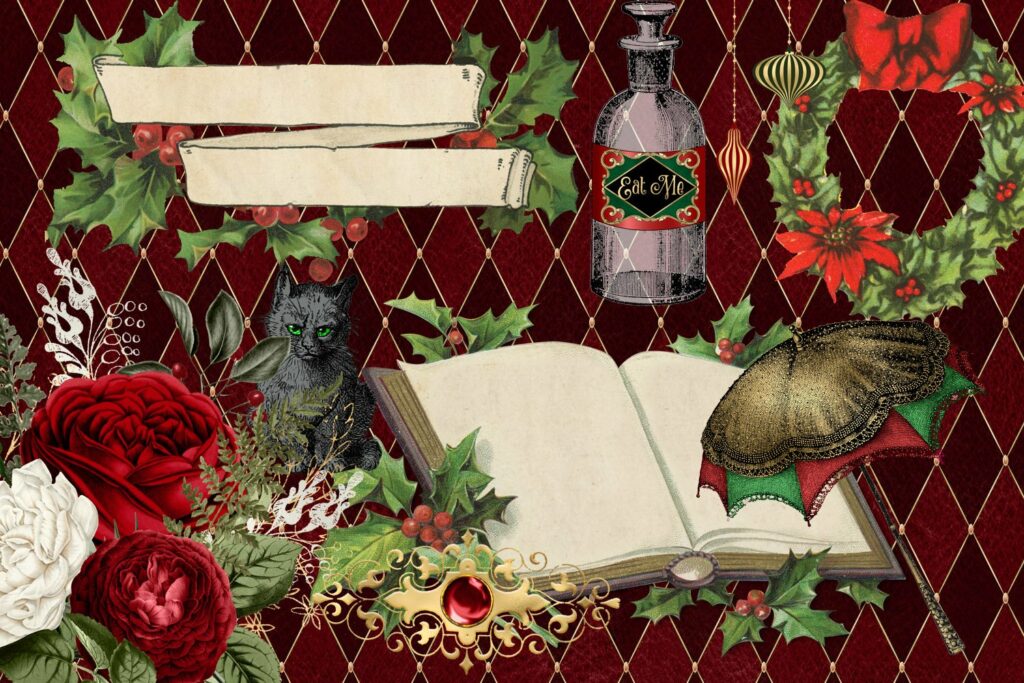 Christmas Alice In Wonderland Clipart – MasterBundles