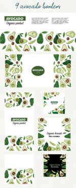 Watercolor Avocado Clipart, Bundle, Vegan Healthy Food Art – MasterBundles
