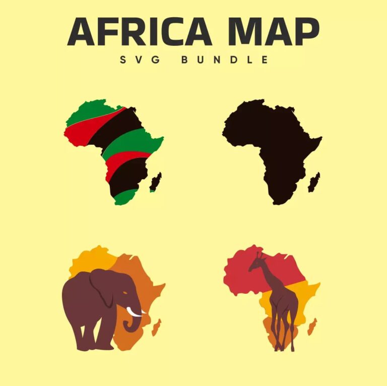 Giant Africa SVG & PNG Files Bundle – MasterBundles