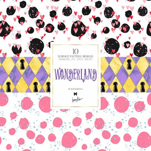 Alice In Wonderland Basic Patterns | Master Bundles