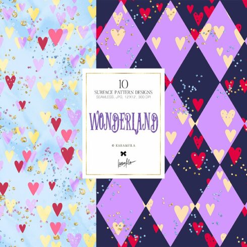 Alice In Wonderland Basic Patterns | Master Bundles