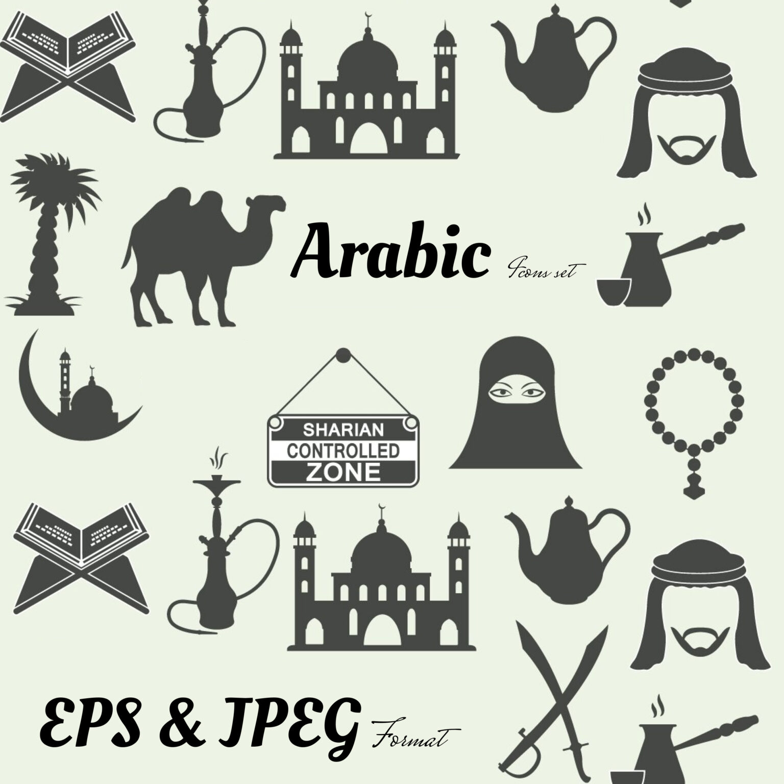 Arabic Icons Set – MasterBundles