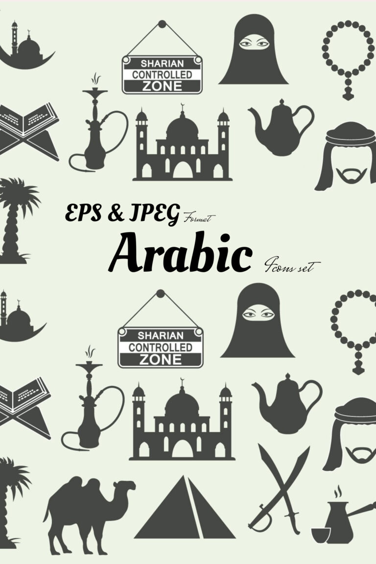 Arabic Icons Set – MasterBundles