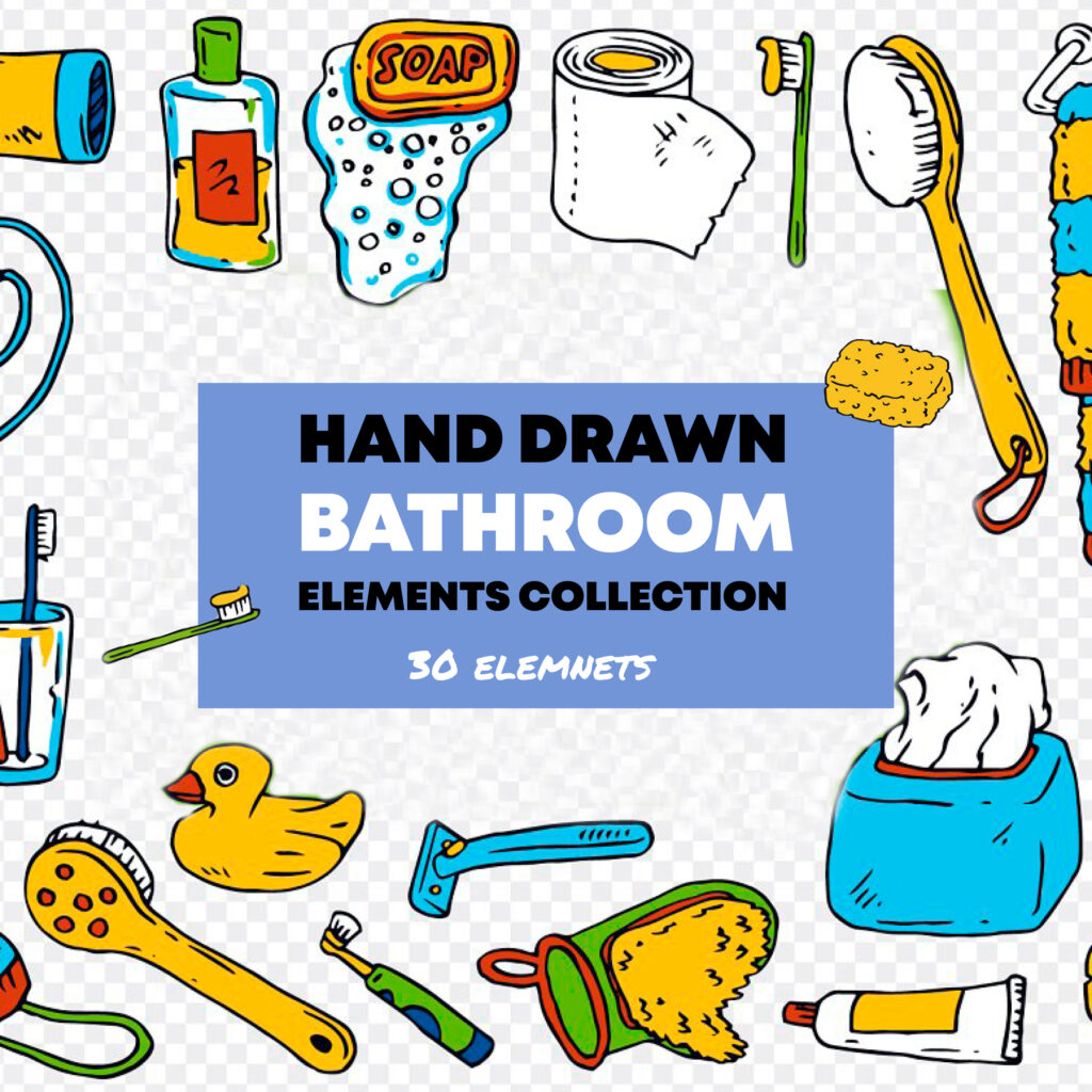 Bathroom Accessories SVG Design Graphics | MasterBundles