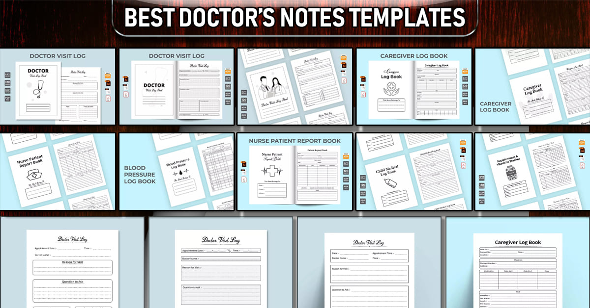 Best Doctor’s Notes Templates – MasterBundles