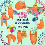 Sloth SVG Designs Bundle – MasterBundles